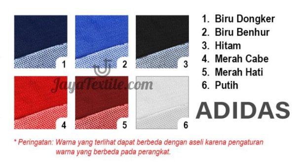 ADIDAS KAOS - Kain Material Berkualitas Hanya di Jayatex Web Store